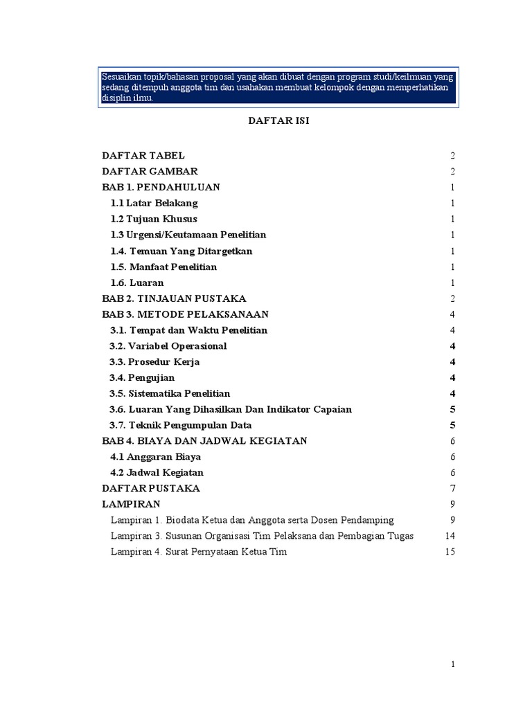 Template Proposal PKM-RE 2021 | PDF