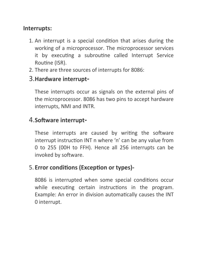Software and Hardware Interrupt Applications | PDF | Subroutine | Bios