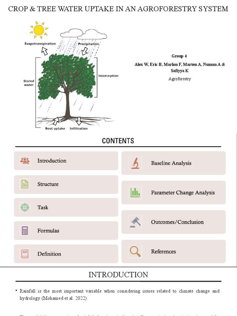 Simulating the Effects of Rainfall Variability on Crop and Tree Water ...