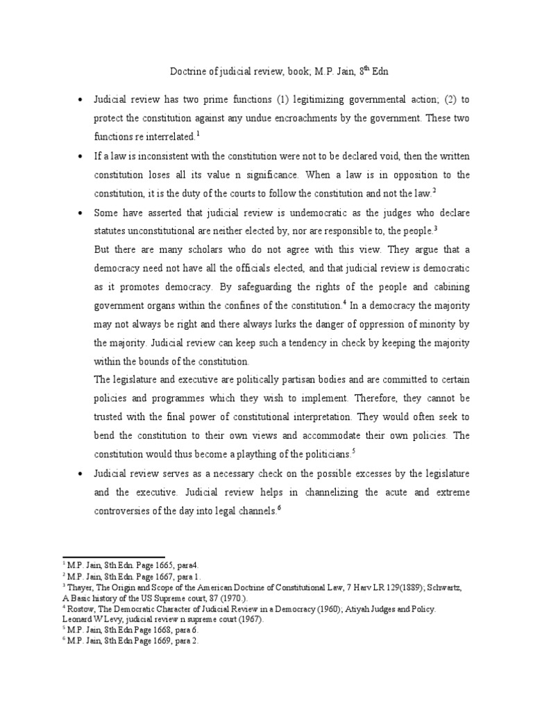 Doctrine of Judicial Review EDITED | PDF | Judicial Review | Constitution Doctrine of Judicial Review EDITED | PDF | Judicial Review | Constitution
