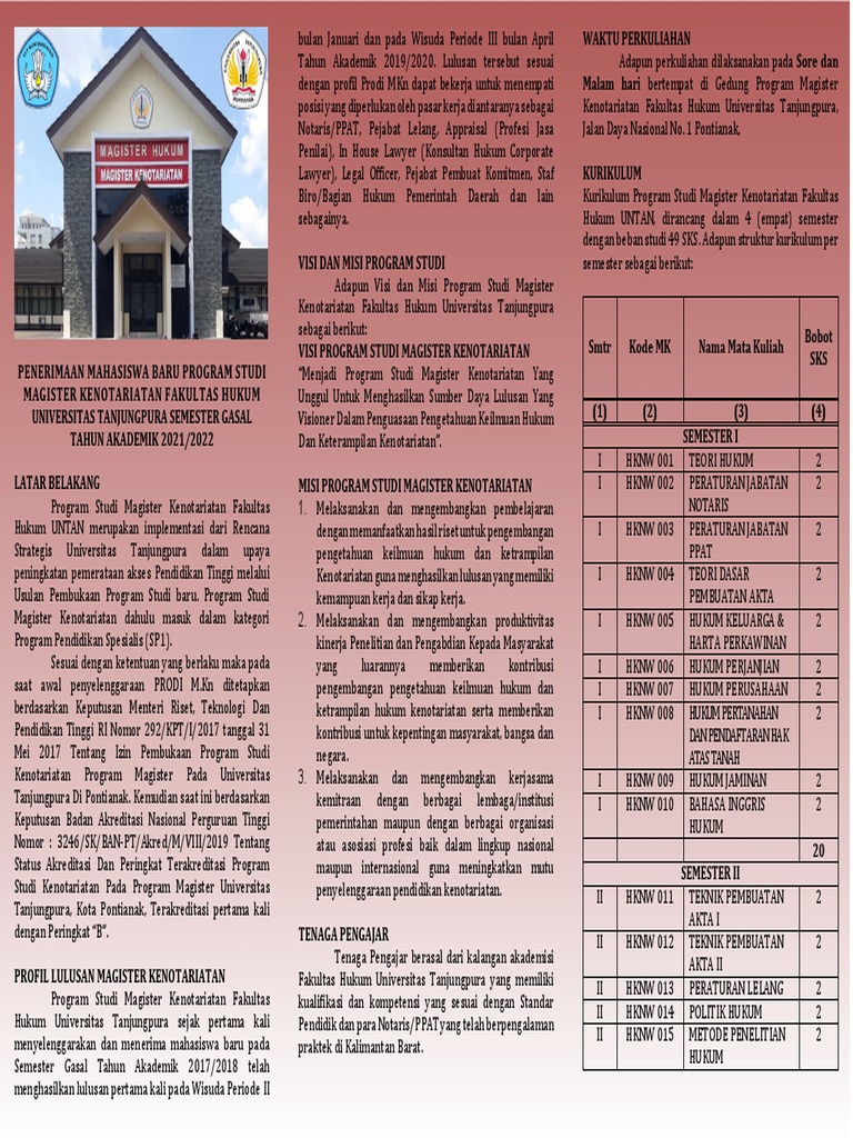 Brosur PMB MKN 2021 | PDF