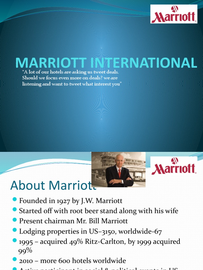 Marriott Final | PDF | Marriott International | Hotel