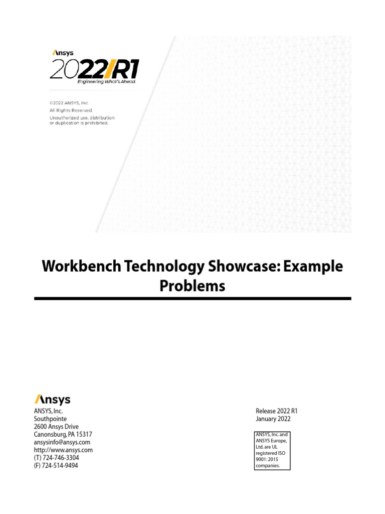 Workbench Technology Showcase Example Problems | PDF | Trademark | License