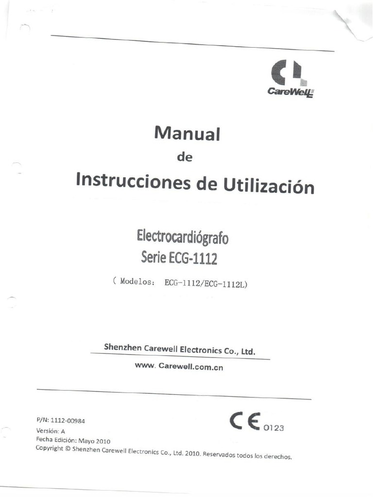 Carewell Ecg1112 Service Manual and Maintenance | PDF