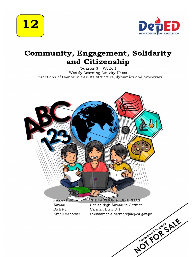 Community, Engagement, Solidarity and Citizenship | PDF | Community ...