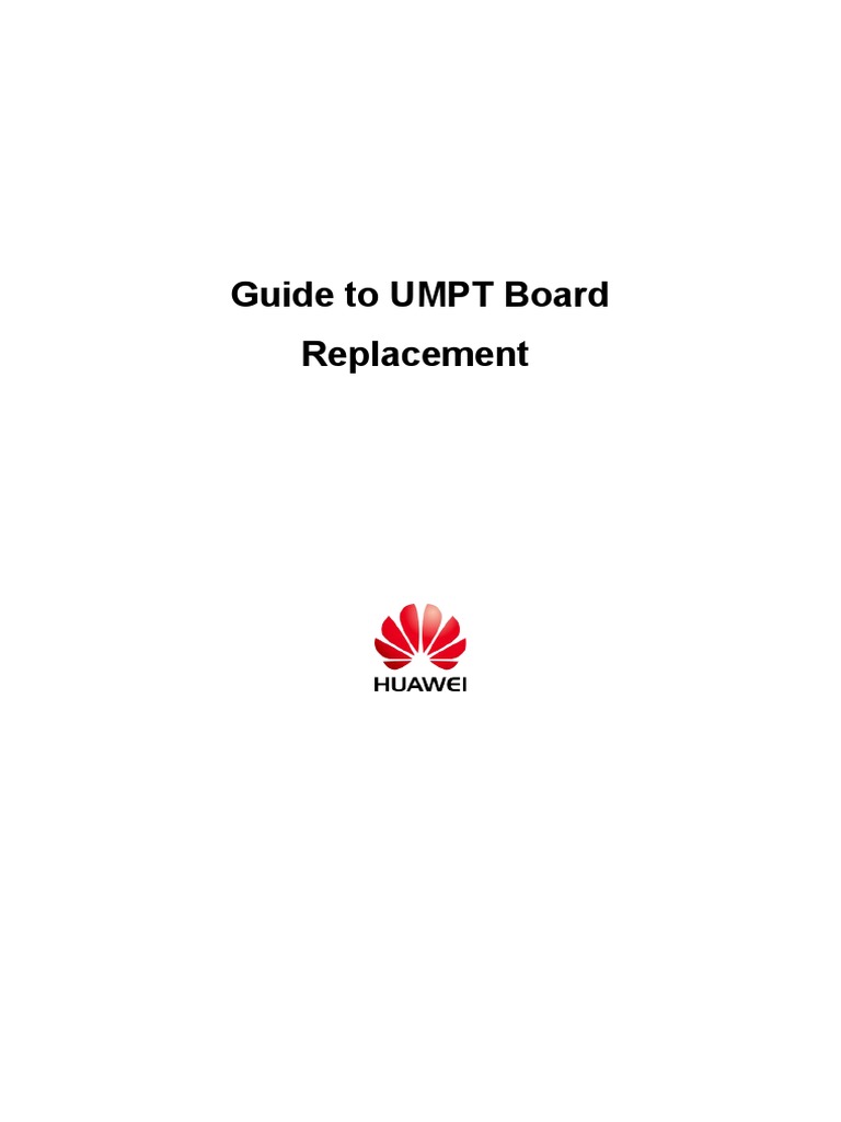 Guide To UMPT Board Replacement For | PDF | File Transfer Protocol | Backup