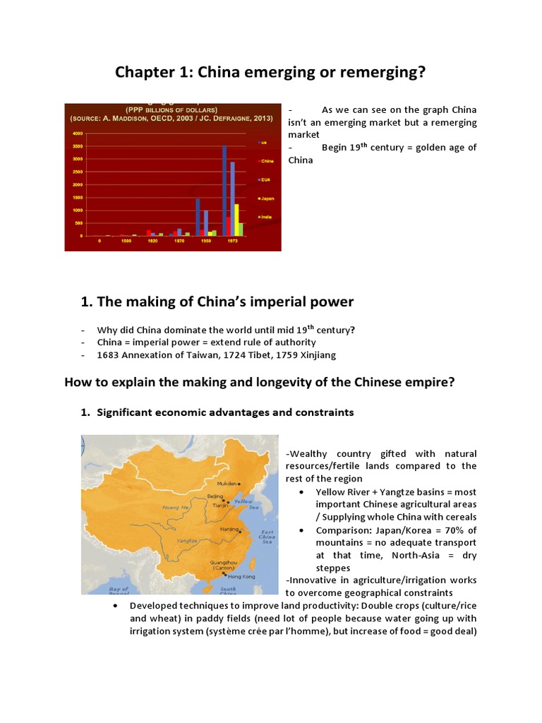 Chapter 1: China Emerging or Remerging?: 1. The Making of China's ...