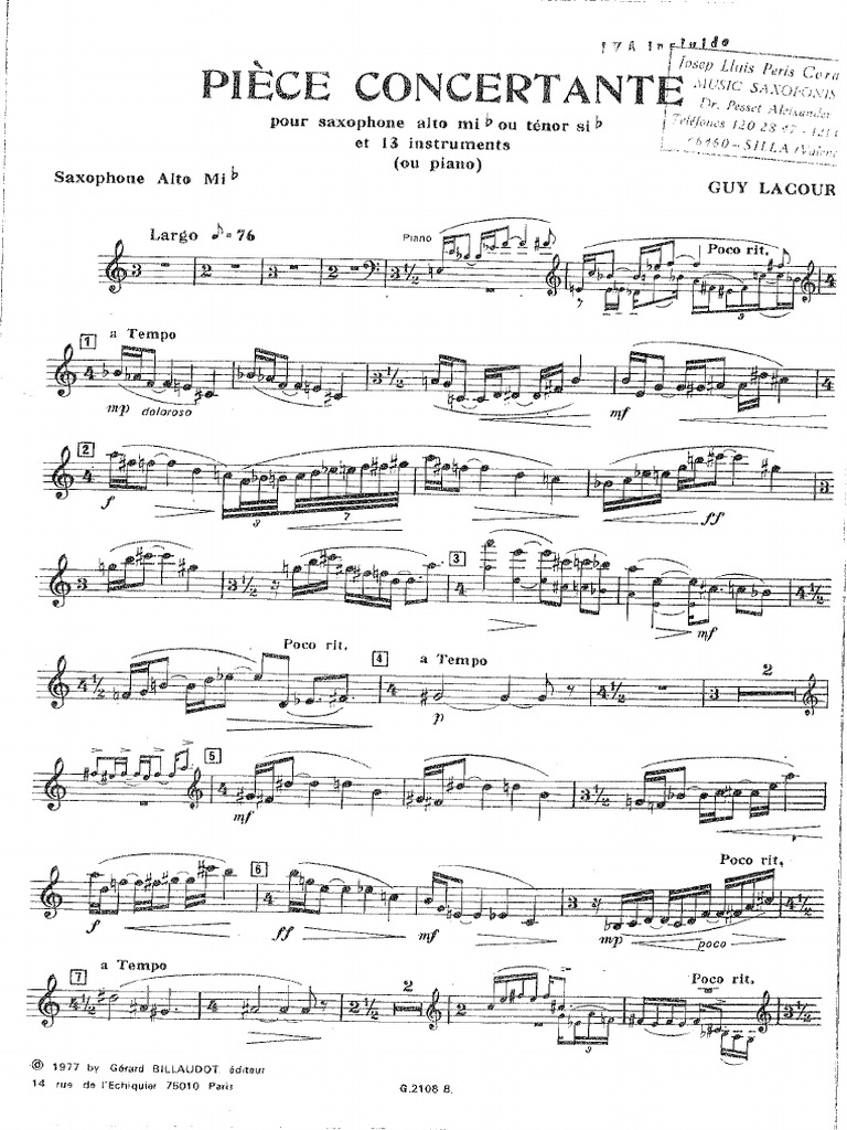 Piece Concertate | PDF