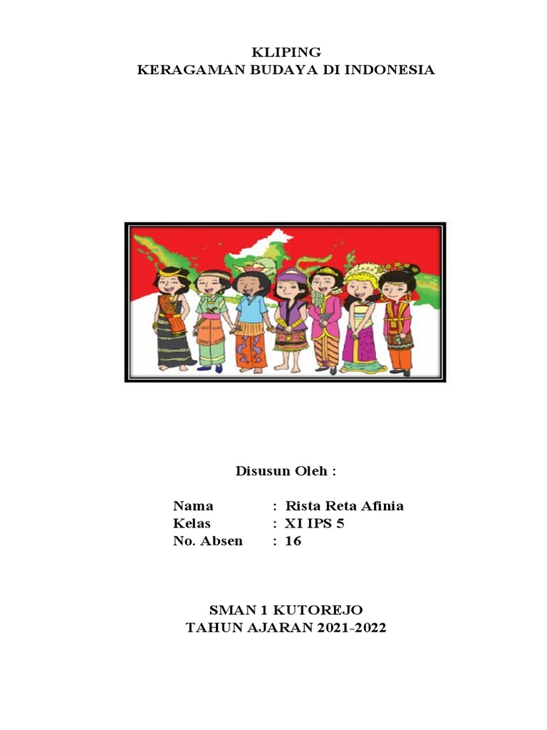 Kliping Keberagaman Budaya Indonesia | PDF