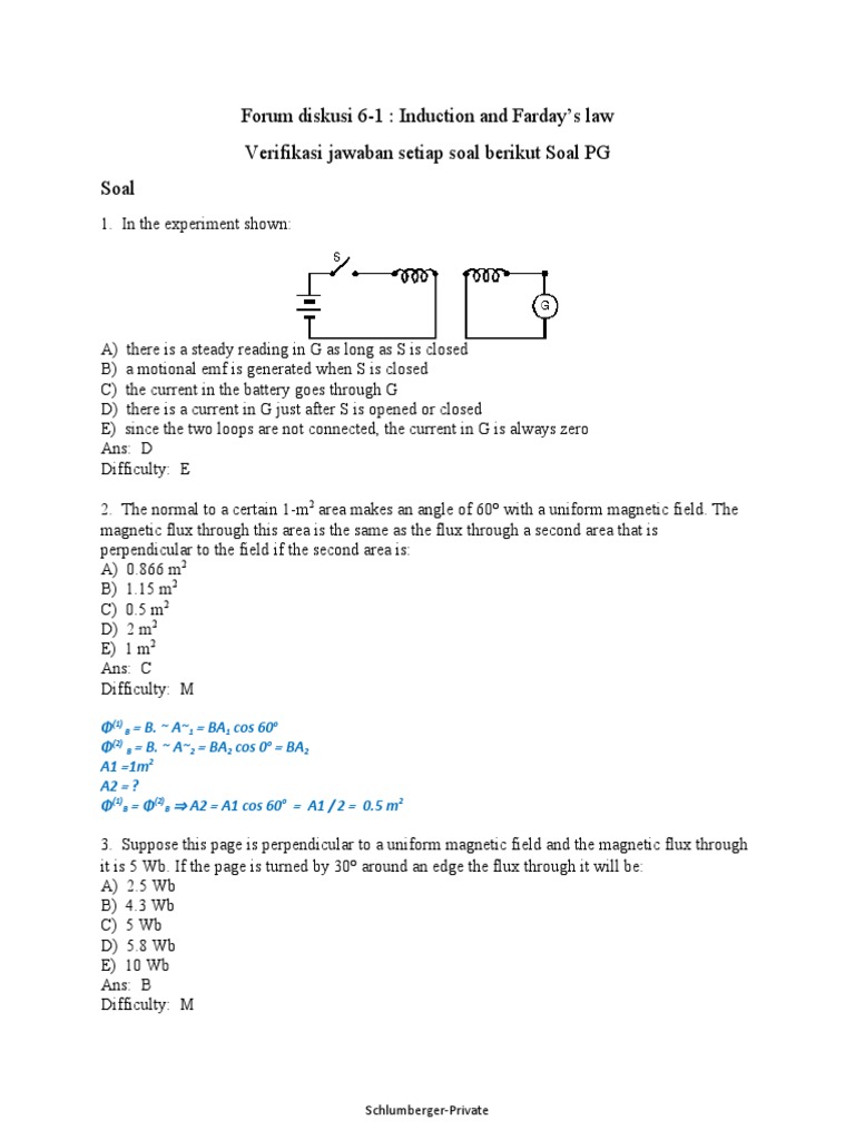 Induction & Faraday's Law Quiz | PDF | Inductance | Inductor