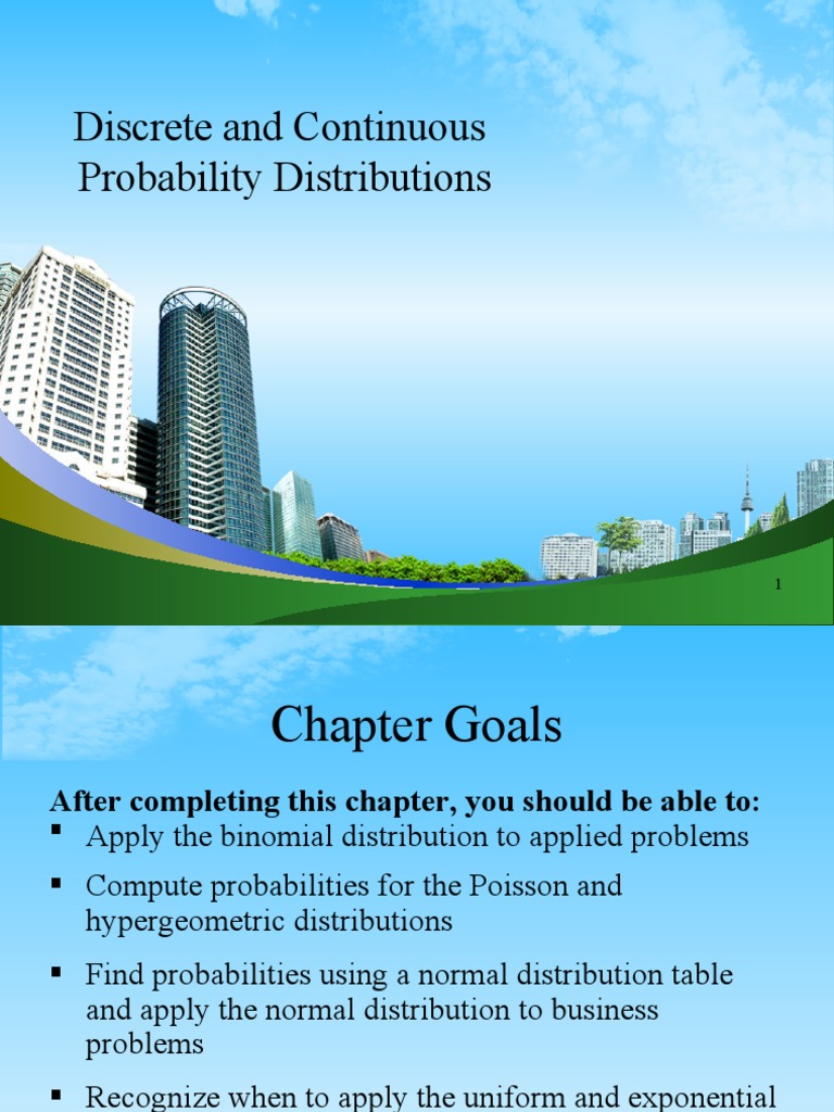 Discrete and Continuous Probability Distributions PPT BEC | PDF ...