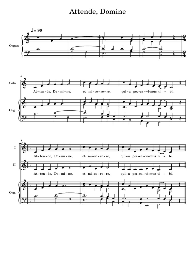 Attende, Domine | PDF