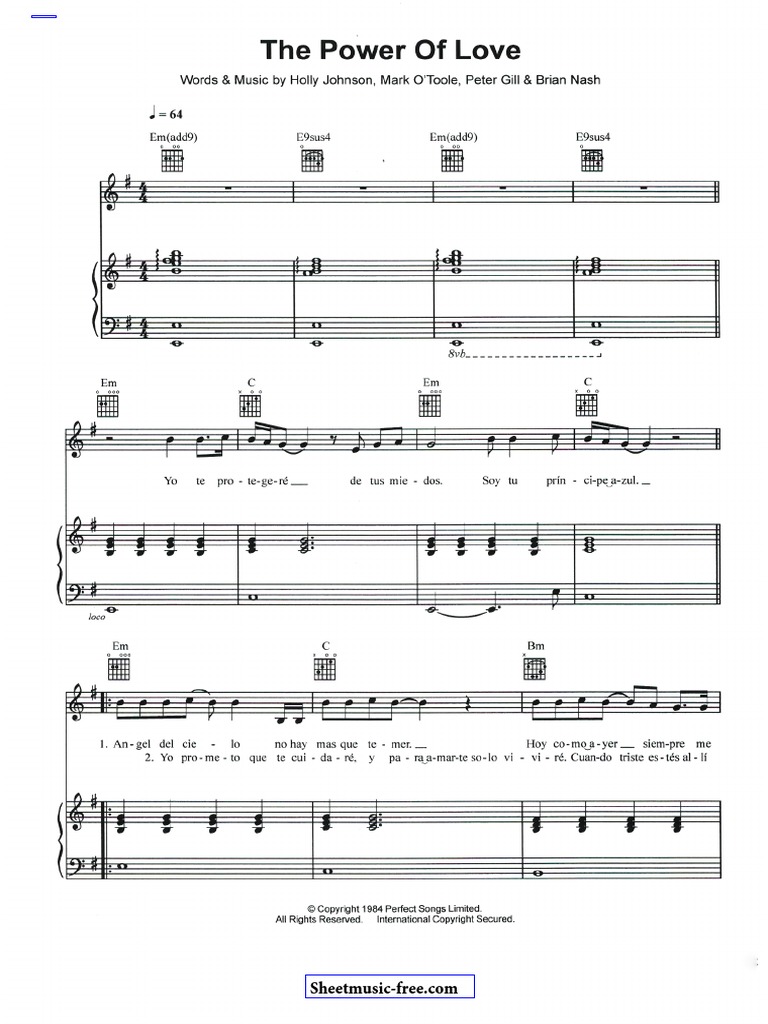 The Power of Love Sheet Music Il Divo (SheetMusic Free - Com) | PDF