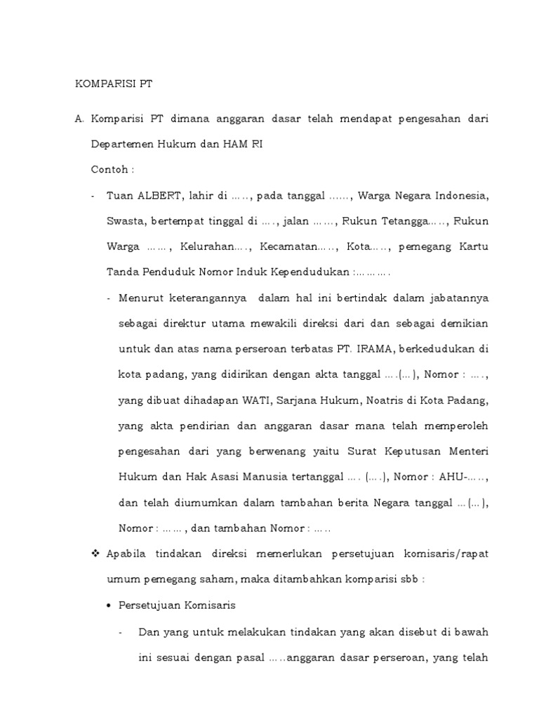 Komparisi PT | PDF