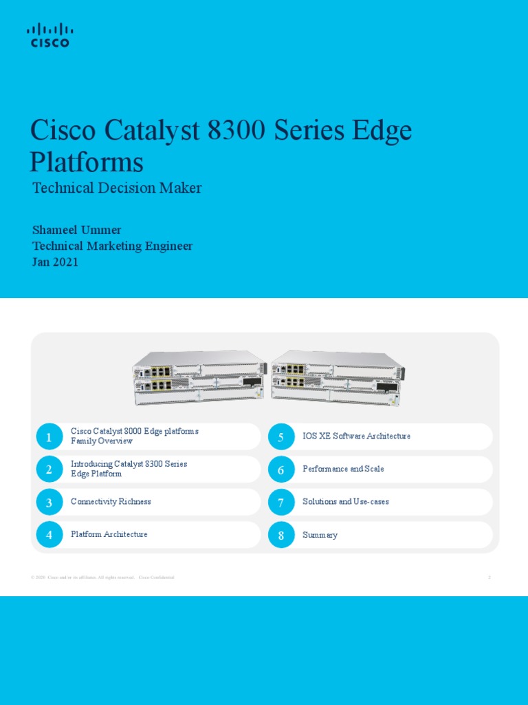 Cisco Catalyst 8300 Series Edge Platforms: Technical Decision Maker | PDF | Cloud Computing ...