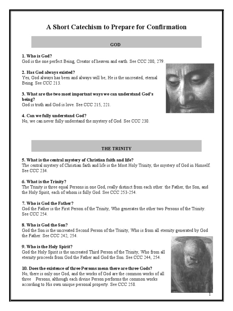 Confirmation Prep Catechism Guide | PDF | Eucharist | Sacraments