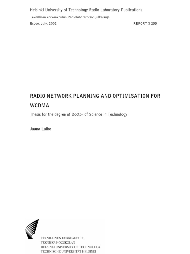 Radio Network Optimization Pdf