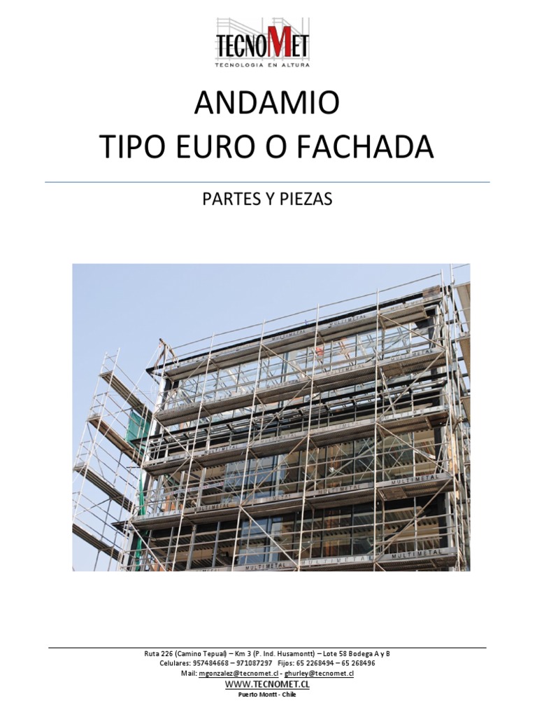 Partes y Piezas de Andamios Euro | PDF | Procesos industriales | Equipo ...
