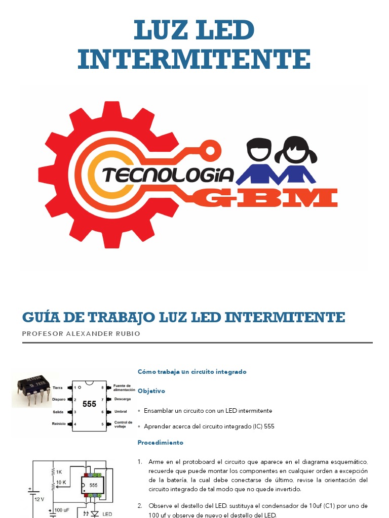 Led Intermitente | PDF | Diodo emisor de luz | Frecuencia