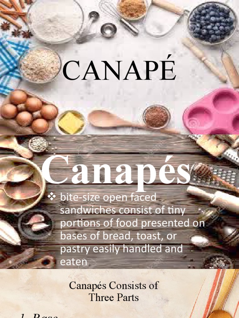 Canapés | PDF | Cooking, Food & Wine | Home & Garden