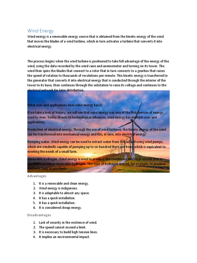 Wind Energy | PDF