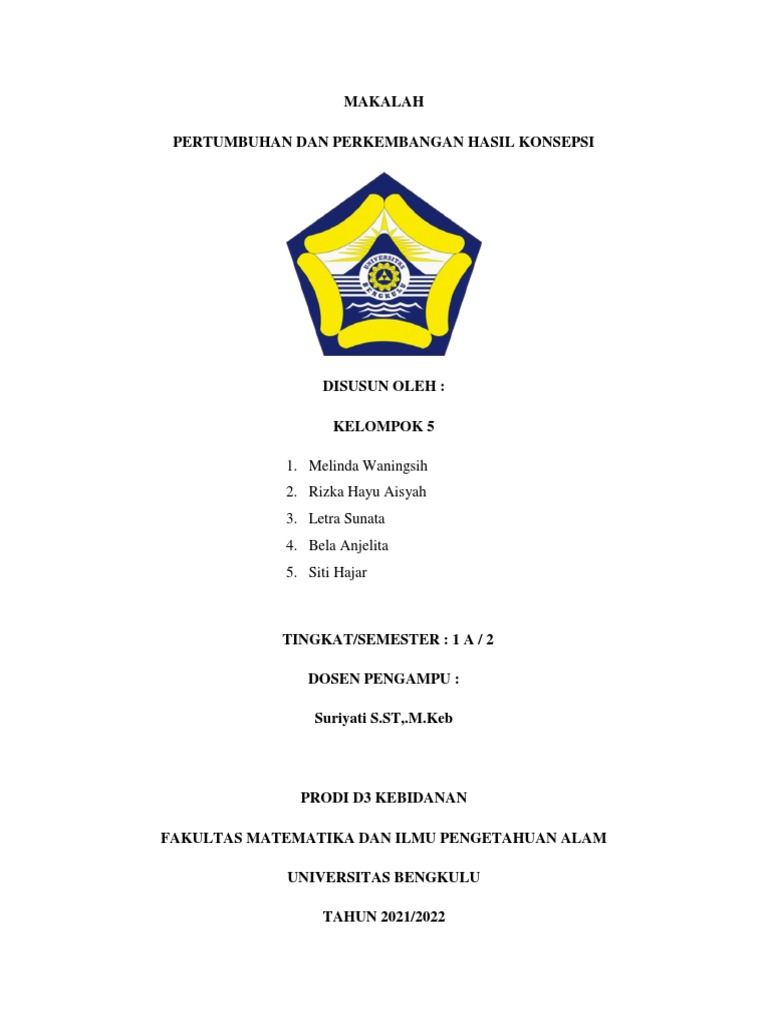 MAKALAH K.5 Pertumbuhan Dan Perkembangan Konsepsi | PDF | Karier & Perkembangan | Kesehatan Holistik
