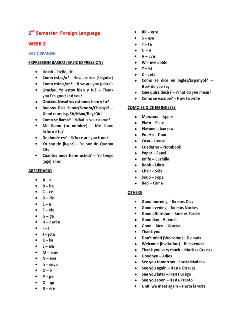 Foreign Language | PDF