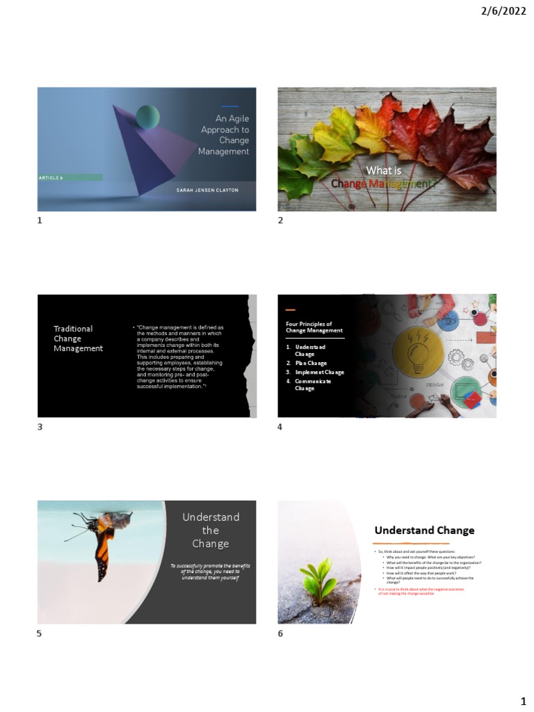 3 - Article 6 - An Agile Approach To Change Management - Student | PDF ...
