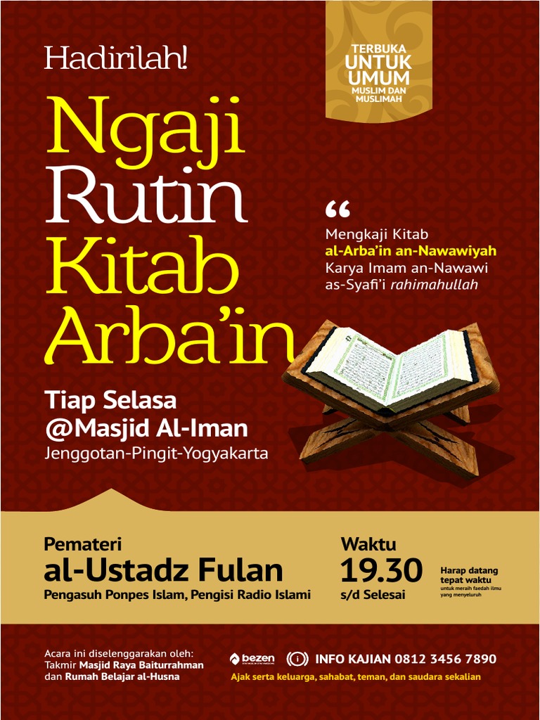 Template Poster Kajian - 10 | PDF