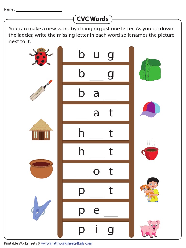 Cvc-Words Ladder | PDF