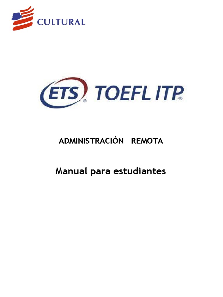 Manual Del Estudiante TOEFL Secure Browser 2022 | PDF | Microsoft ...