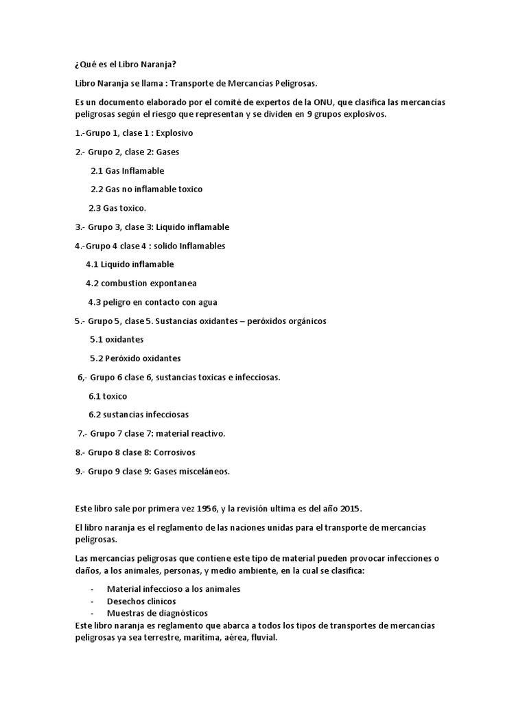 Qué Es El Libro Naranja | PDF