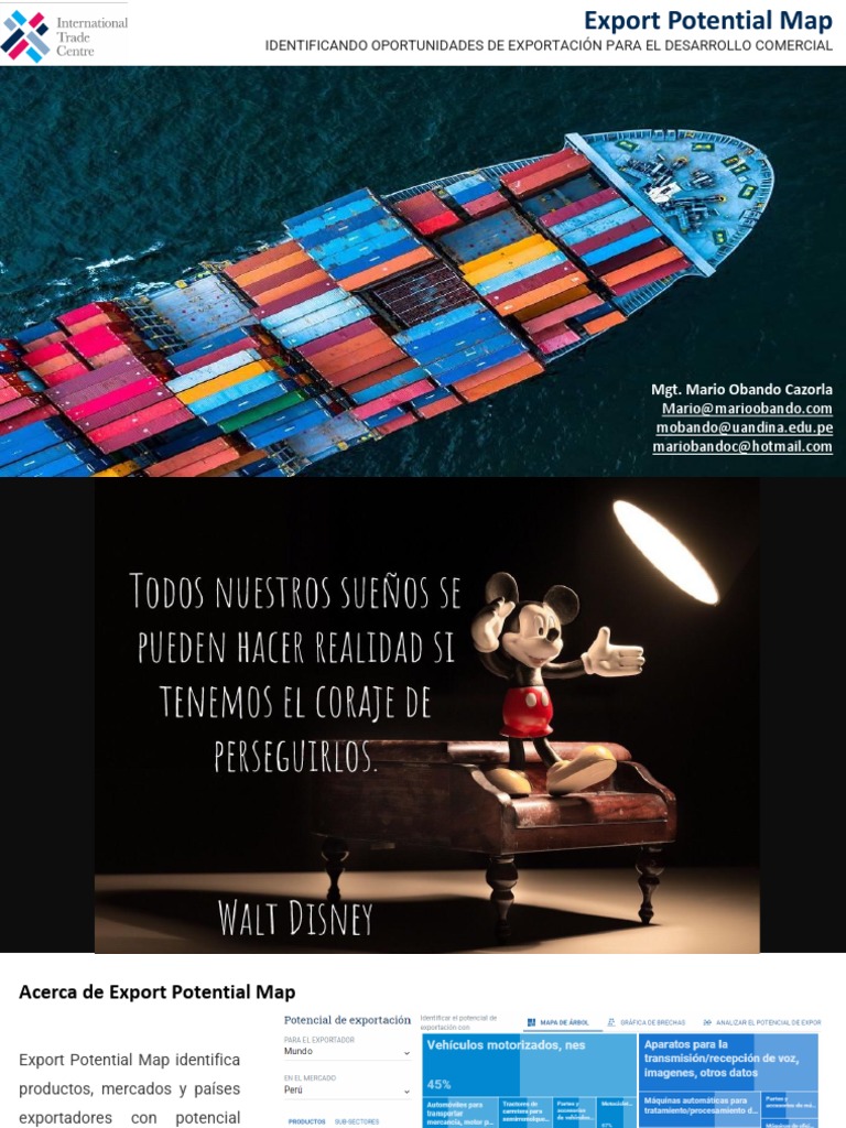 Mapa de Potencial Exportador | PDF | Exportaciones | Mercado (economía)
