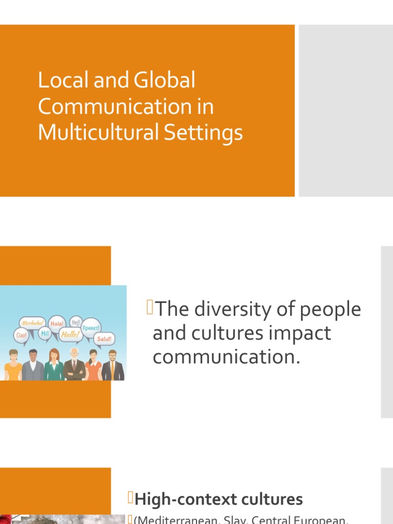 Local and Global Communication in Multicultural Settings | PDF ...