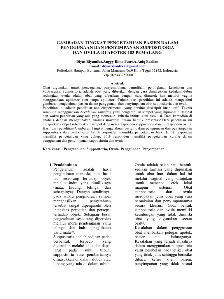 Jurnal Kti Suppo | PDF