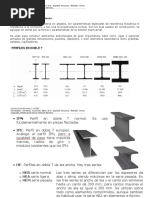 Prontuario Perfiles IPE HEB | PDF | Cinemática | Mecanica clasica