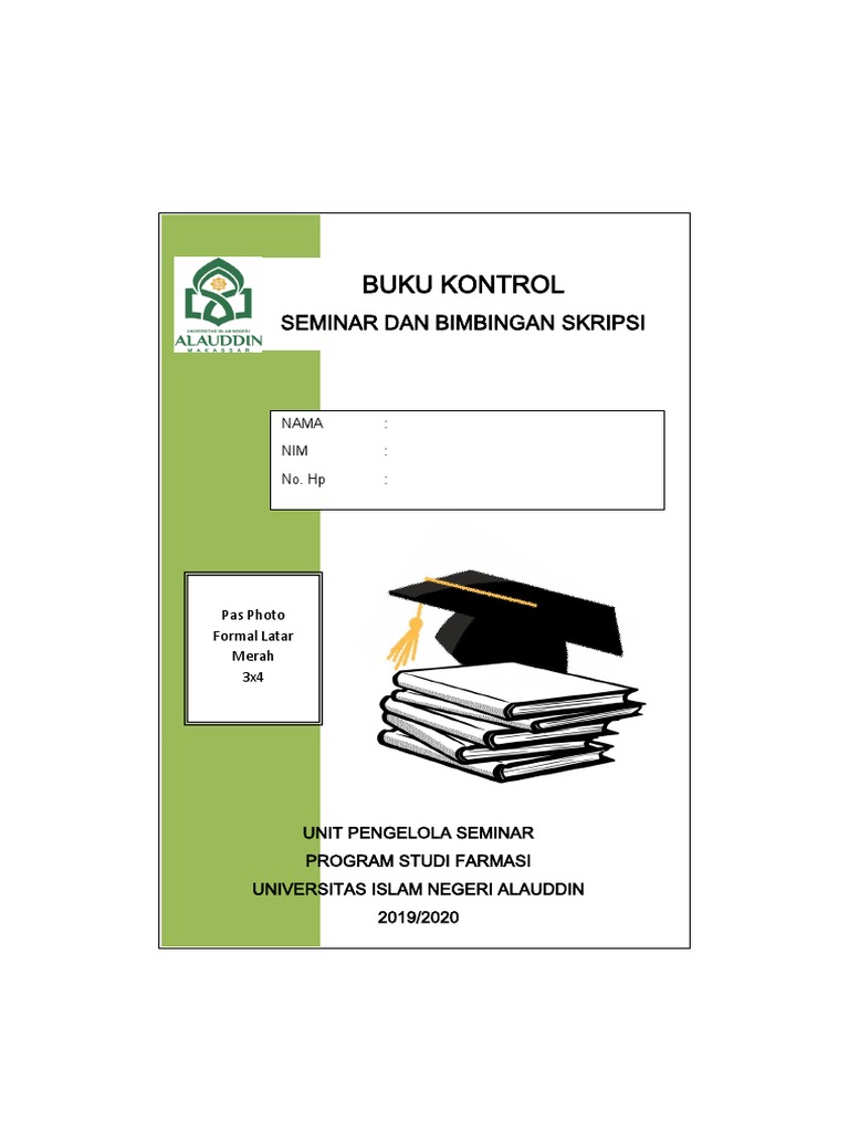 Sampul Buku Kontrol Seminar UIn | PDF