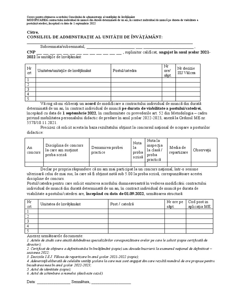 6.cerere Catre Director | PDF