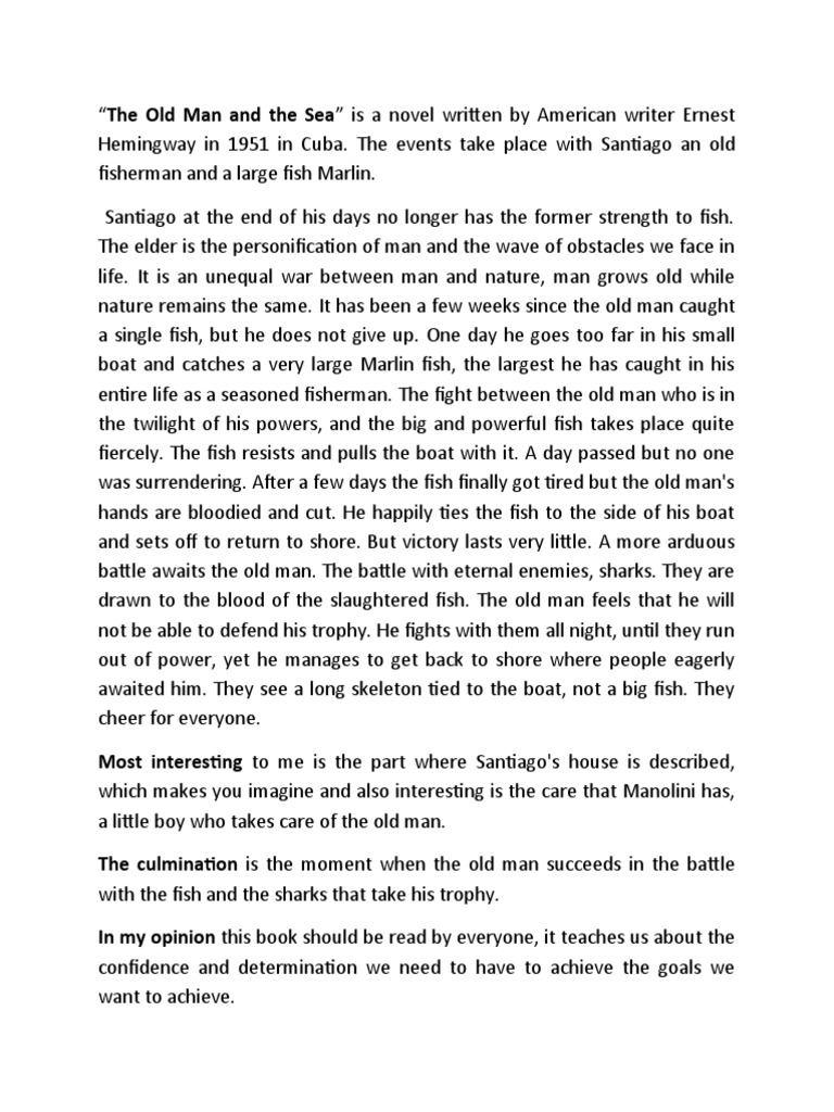 The Old Man and The Sea | PDF