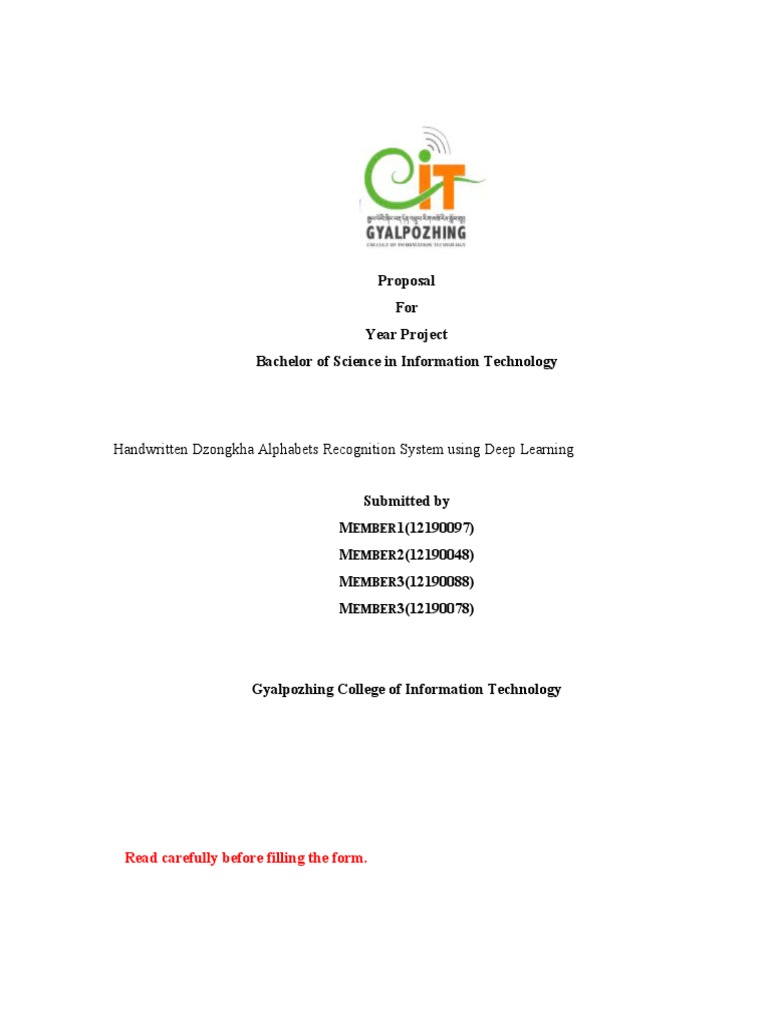 Project Proposal | PDF | Optical Character Recognition | Deep Learning
