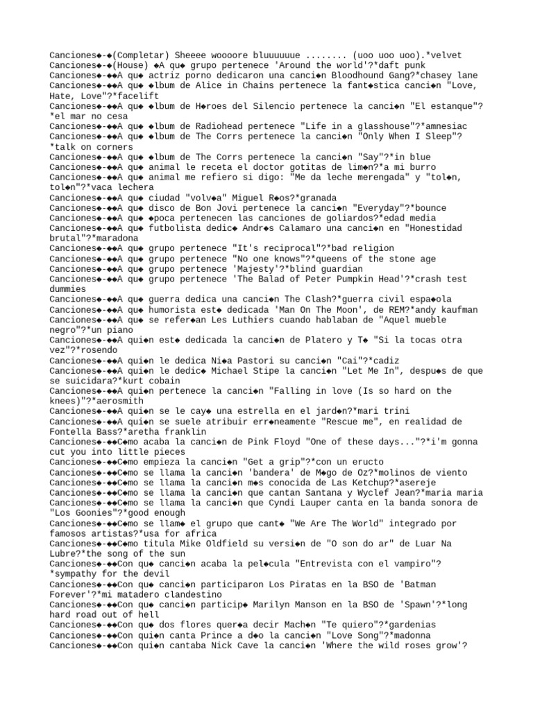 Canciones | PDF | Arte
