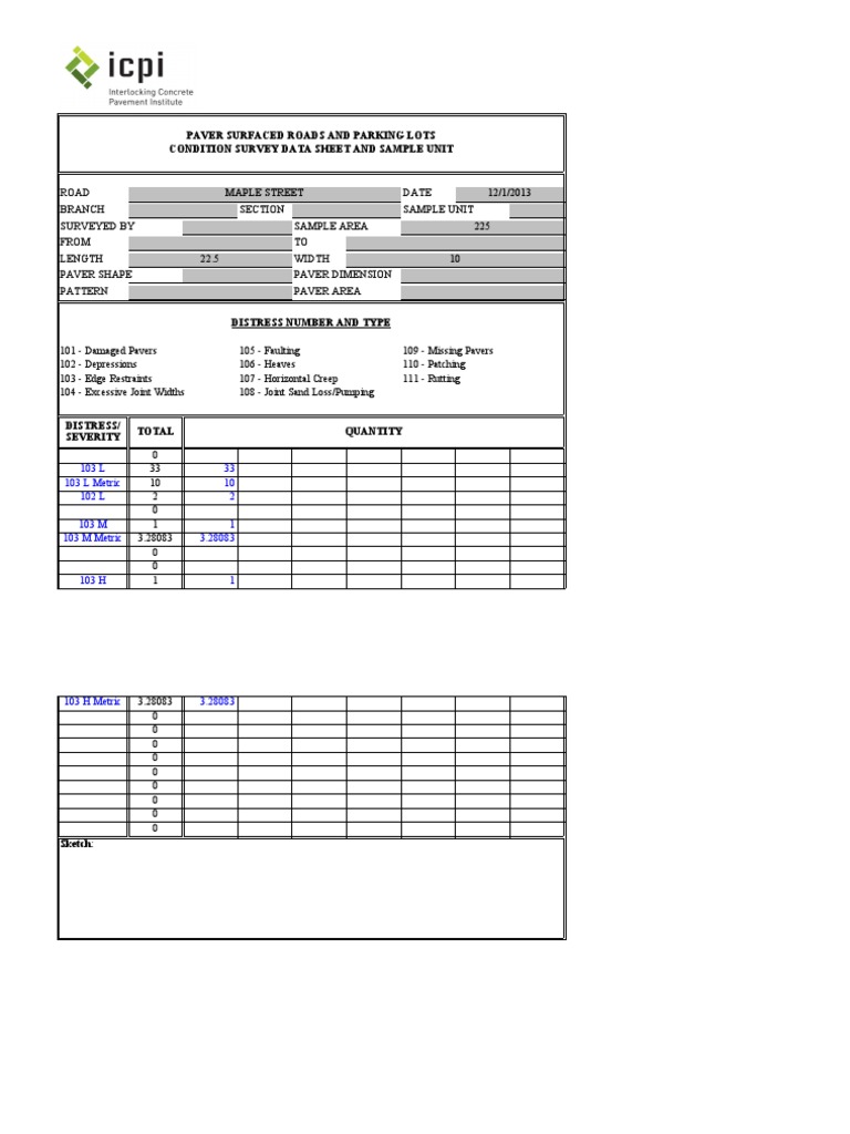ICP PCI Spreadsheet Example | PDF