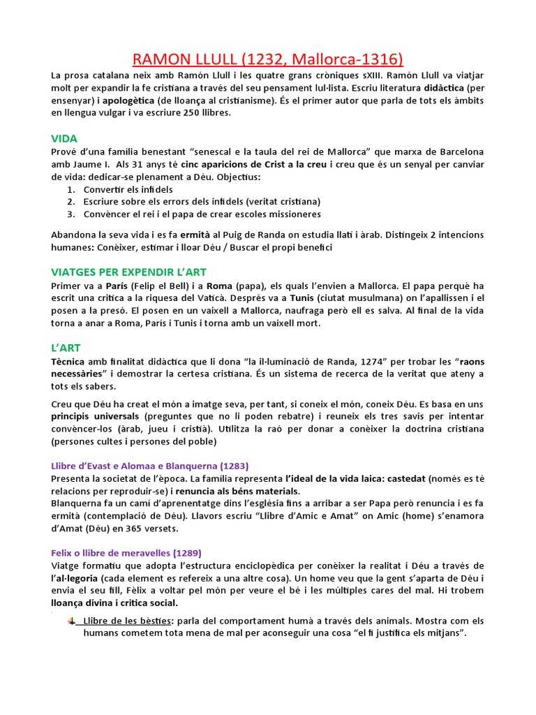 Ramon Llull | PDF