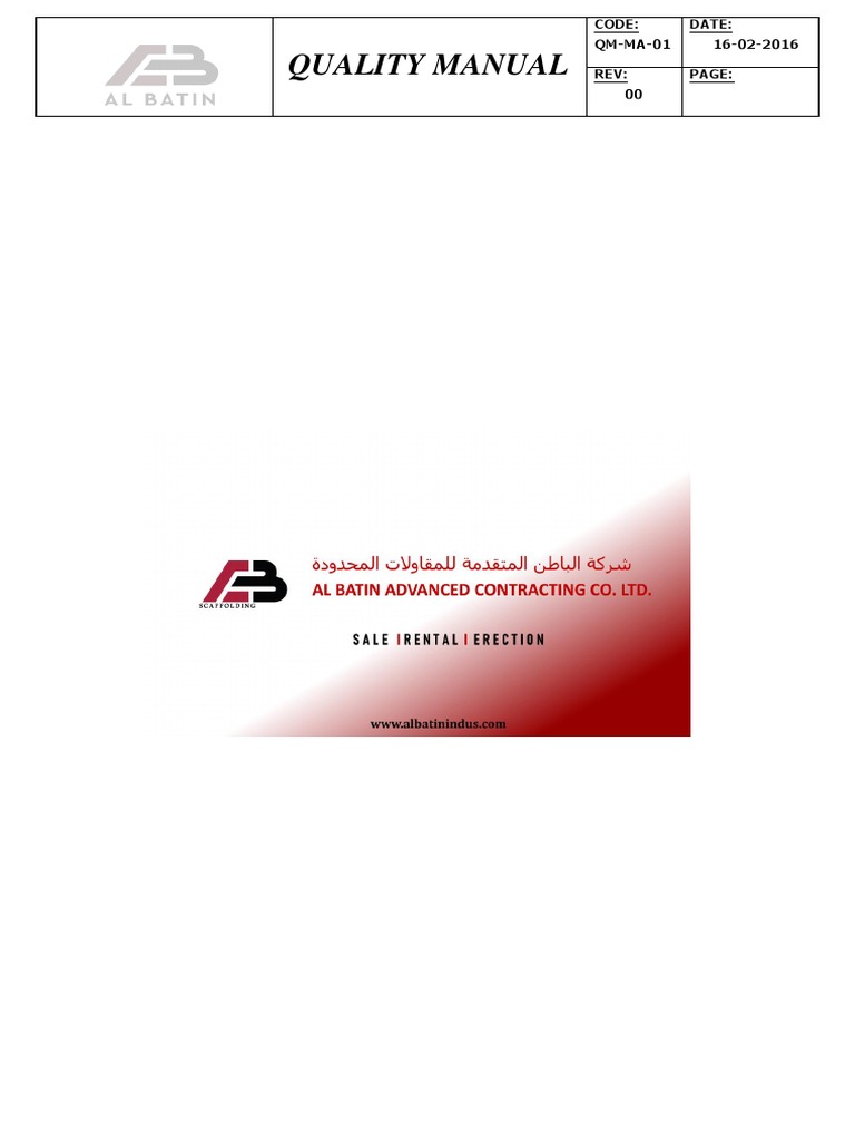 Quality Manual | PDF | Quality Management | Quality Management System