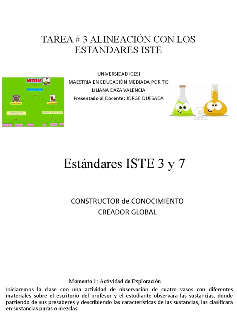 Presentación 2 Alineación Estandares Iste | PDF | Agua | Tecnología de información y comunicaciones