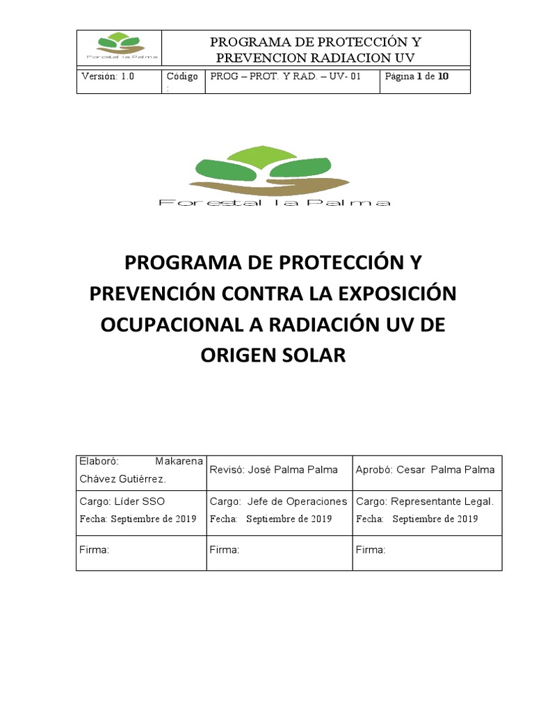 Programa de Radiacion Uv | PDF | Ultravioleta | Radiación electromagnética