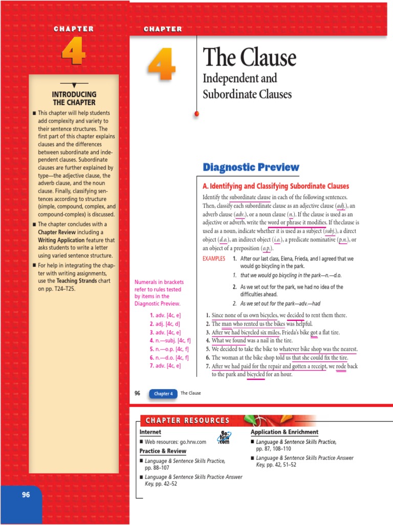 Understanding Clauses and Sentence Structure | PDF | Clause | Adjective
