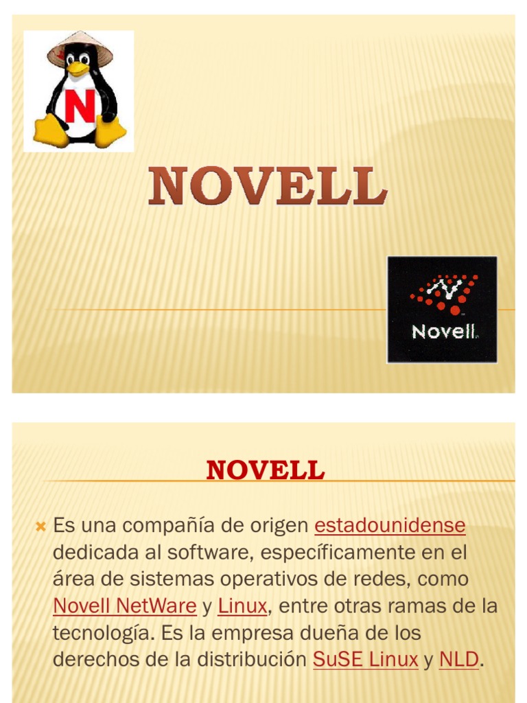 Características de Novell NetWare | PDF | Red de computadoras | Archivo ...