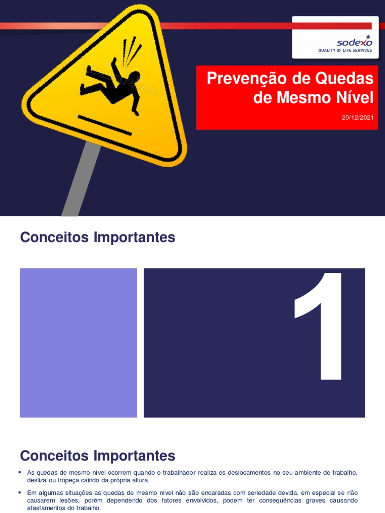 Prevenção de Quedas no Trabalho | PDF