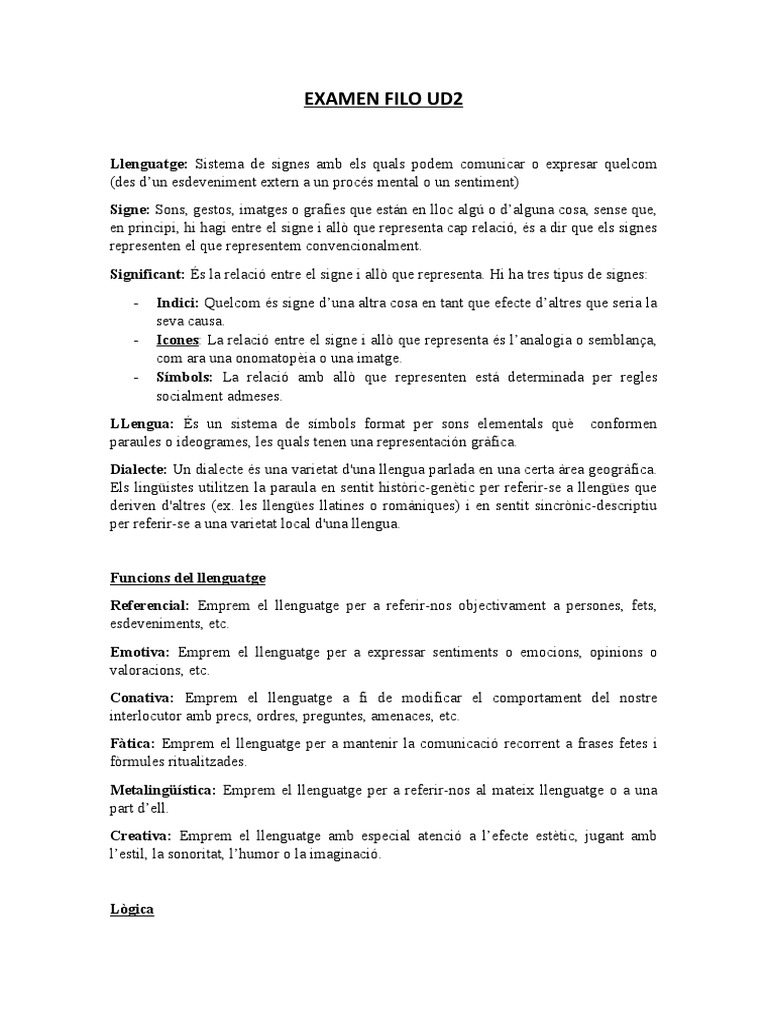 Examen Filo Ud2 | PDF